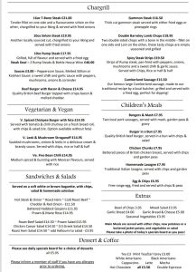 Menu | The White House Pub & Restaurant